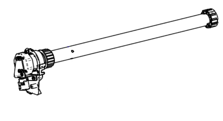 Motor EM + LH Endplate 230V 8000 (2022 Onwards) - Hill View Awnings